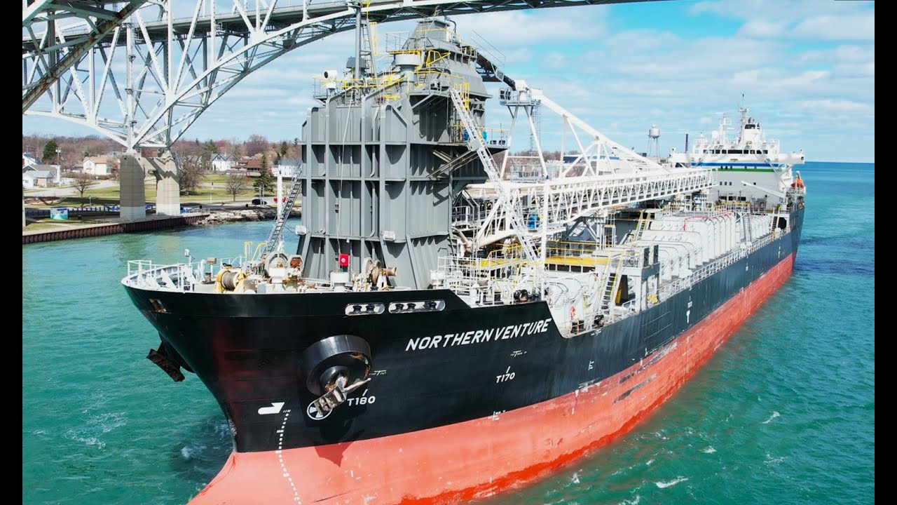 NORTHERN VENTURE - Downbound Port Huron, Michigan 3-21-2024 - YouTube