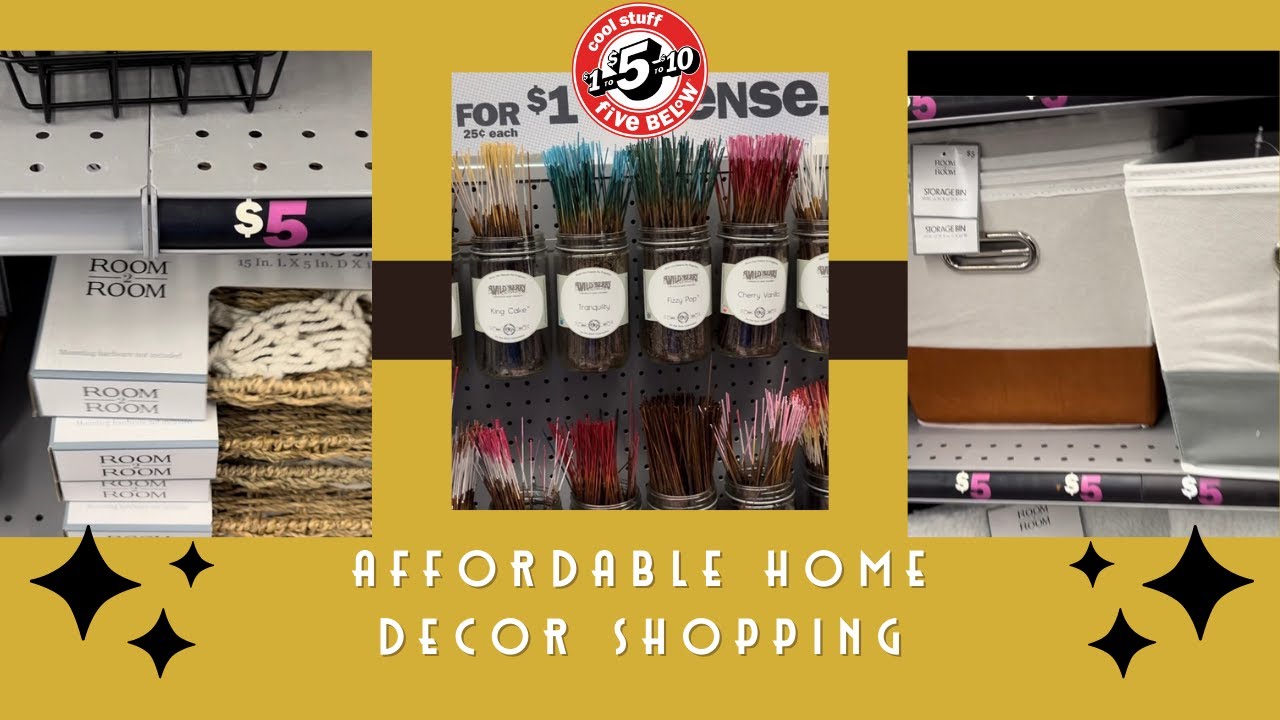 Five Below Shop With Me | Affordable Home Decor Haul - YouTube
