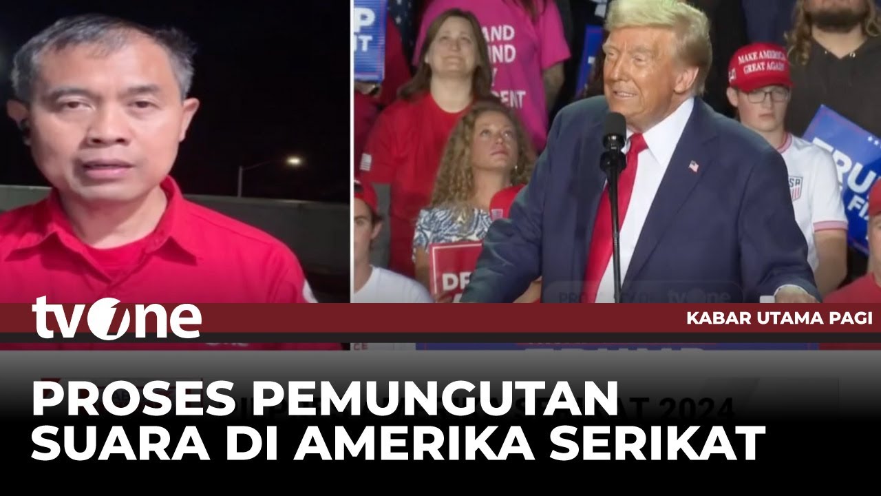 Pilpres Amerika Serikat 2024 Harris dan Trump Bersaing Ketat | Kabar Utama Pagi tvOne - YouTube