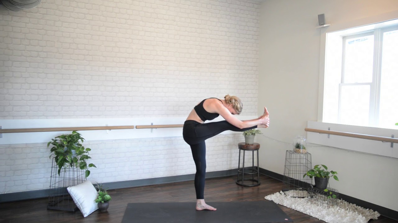 Protect your lower back in standing forehead to knee Pose - YouTube