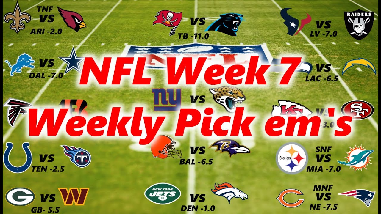NFL Week 7 Preview and Picks - YouTube