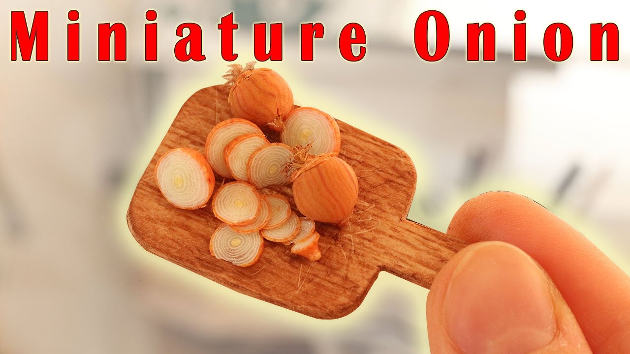 Miniature Onion Tutorial // Polymer Clay Food - YouTube