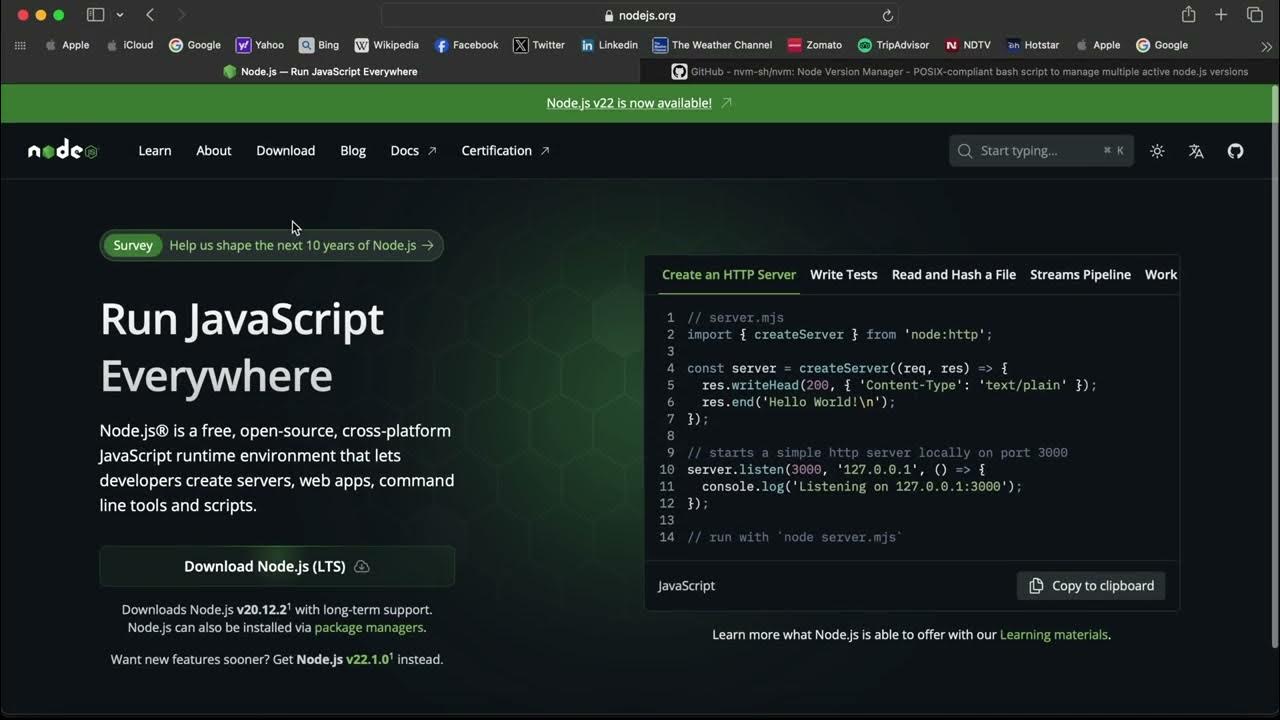 How to Update NodeJs and NPM in MacOS - YouTube