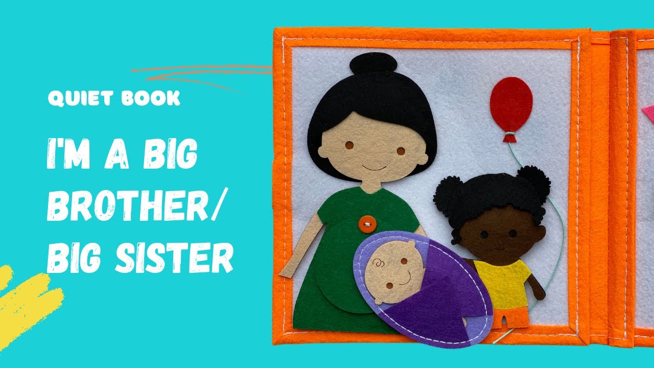 Quiet Book - I'M A BIG BROTHER (SISTER) - New Sibling Gift - Little ...