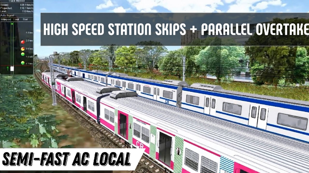 4 in 1! Parallel Overtake + 3 High Speed Suburban Station Skips of ...