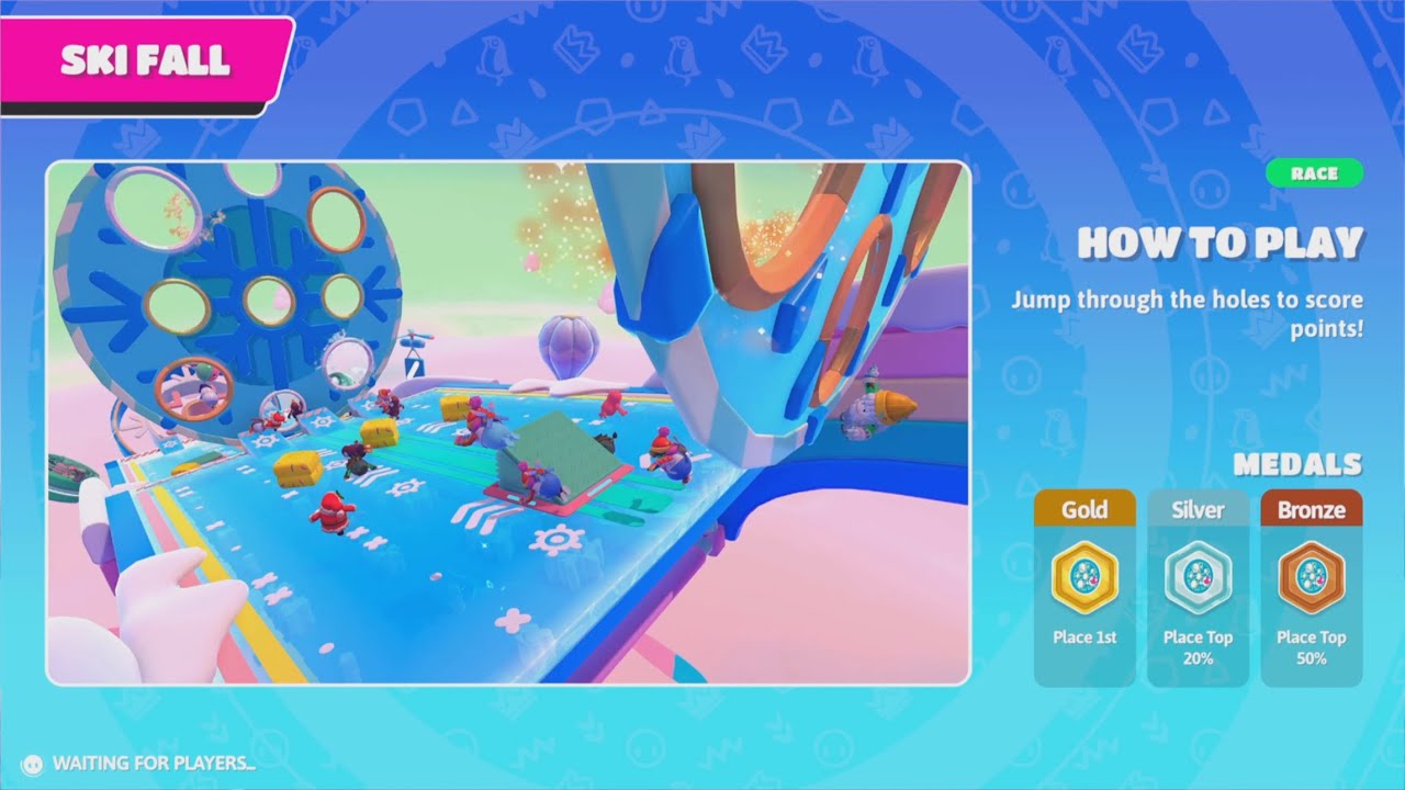 Fall Guys: Gameplay Ski Fall(Vault) - YouTube