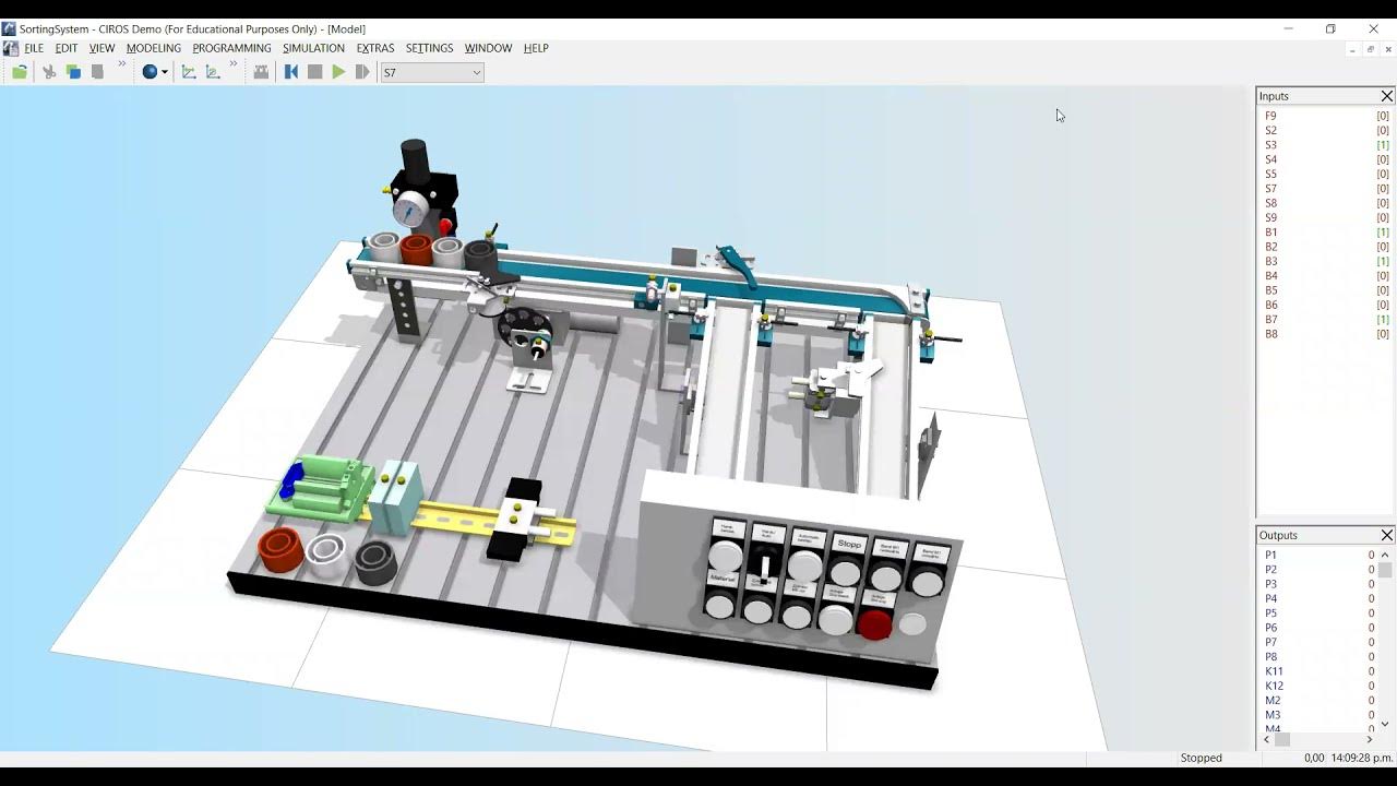 FESTO Simulación de estación clasificación final SORTING - YouTube