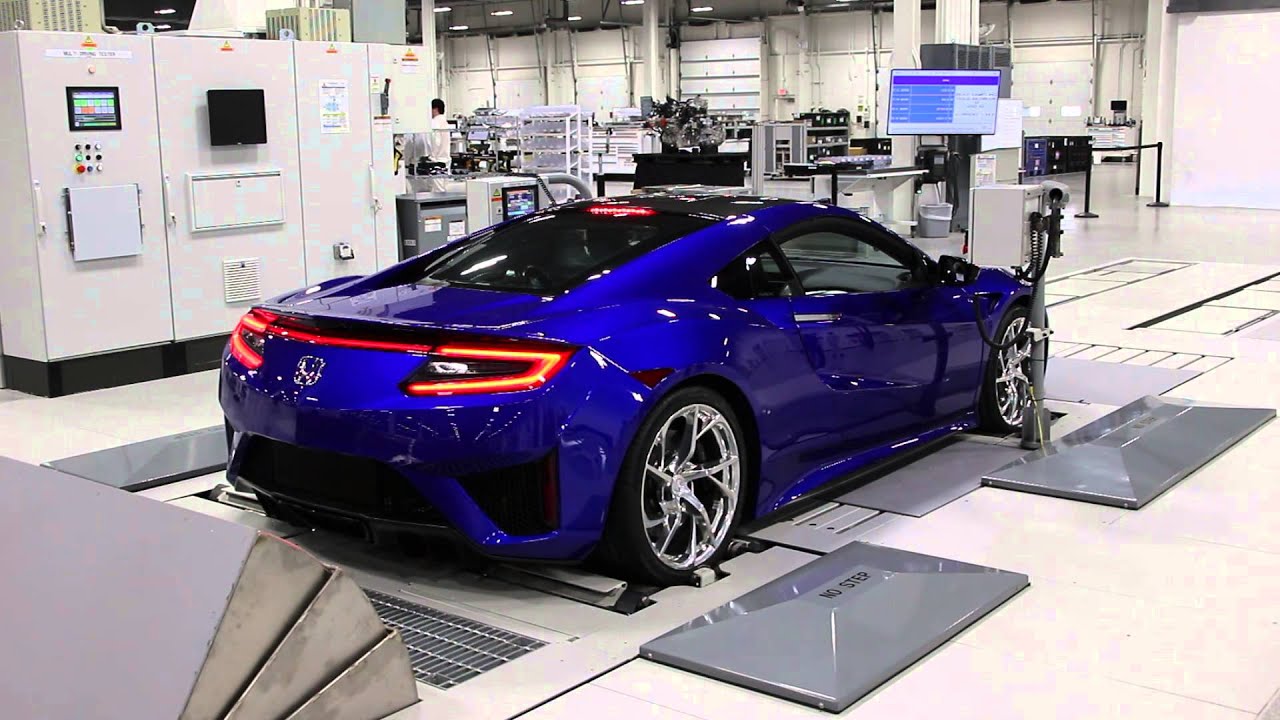 2017 Acura NSX End-of-Line Rolls Test - YouTube