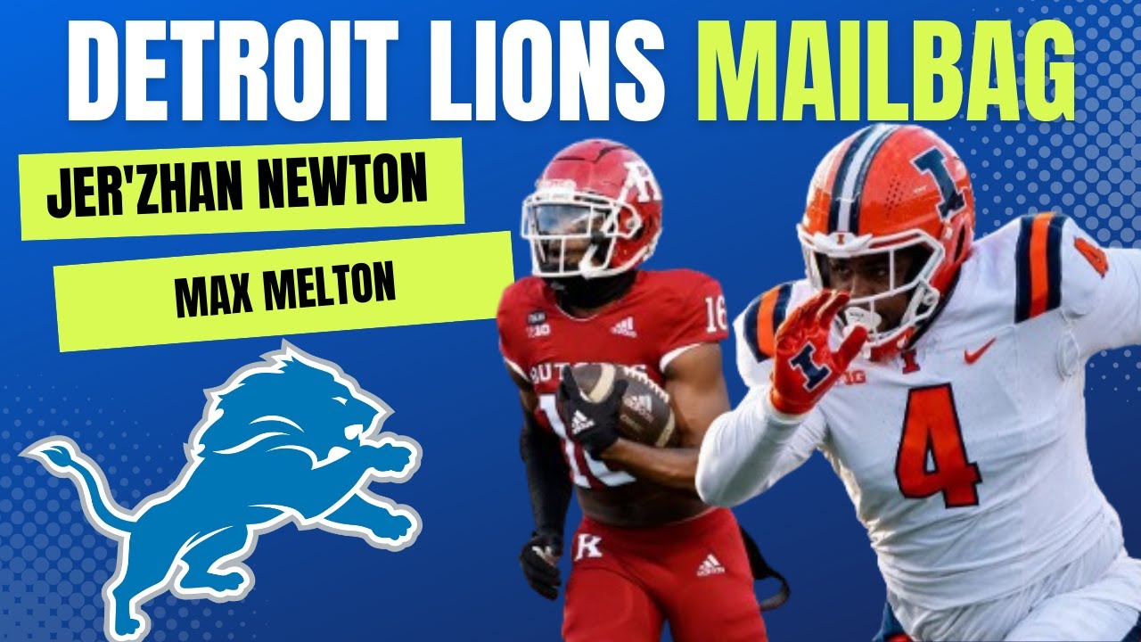 Detroit Lions Mailbag: Trade Up In 2024 NFL Draft? Draft Jer'Zhan ...