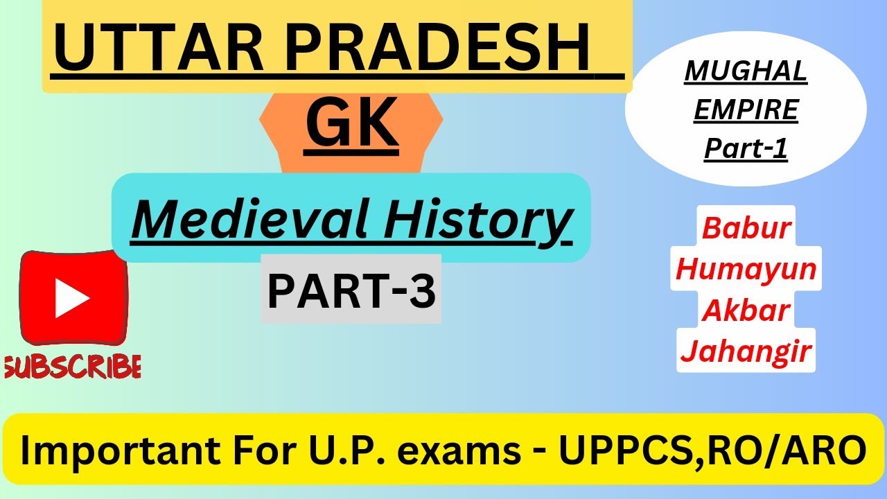 Mughal Empire|| Uttar Pradesh GK||Medieval History for UPSC||# ...
