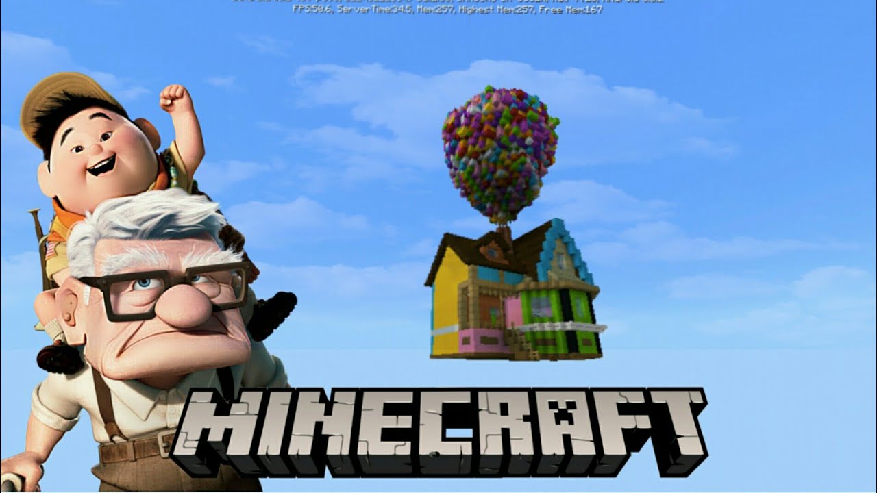 Minecraft》Construí a casa do filme Up Altas Aventuras - YouTube
