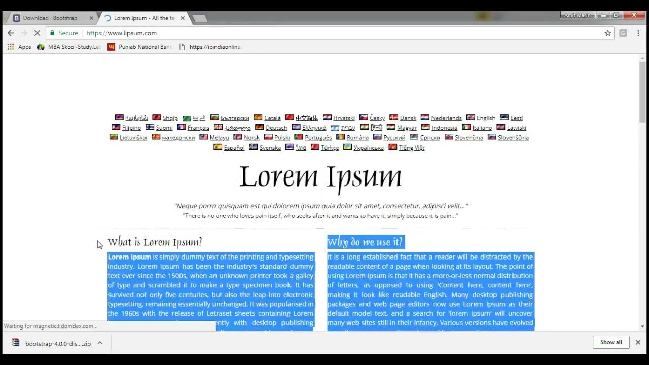 How to link Bootstrap with HTML - YouTube