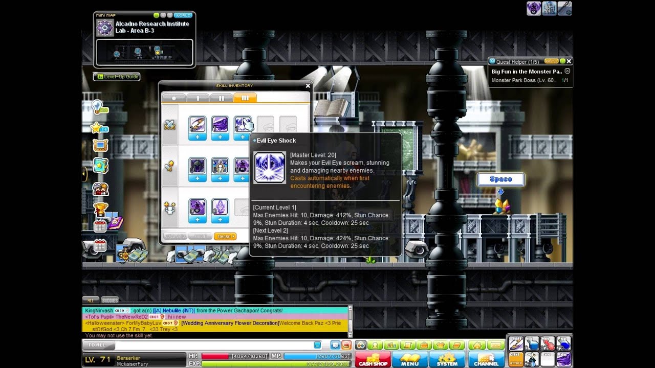 Maplestory Berserker (Dragon Knight) new skills - YouTube