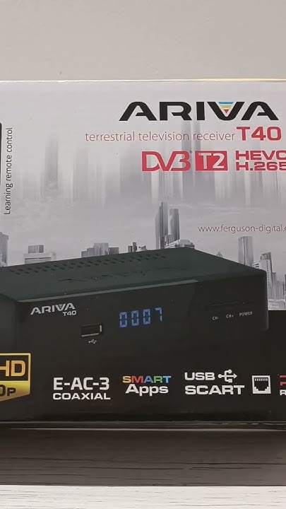 Tuner DVB-T2 Ariva T40 - recenzja tunera do odbioru naziemnej telewizji cyfrowej DVB-T2 - YouTube