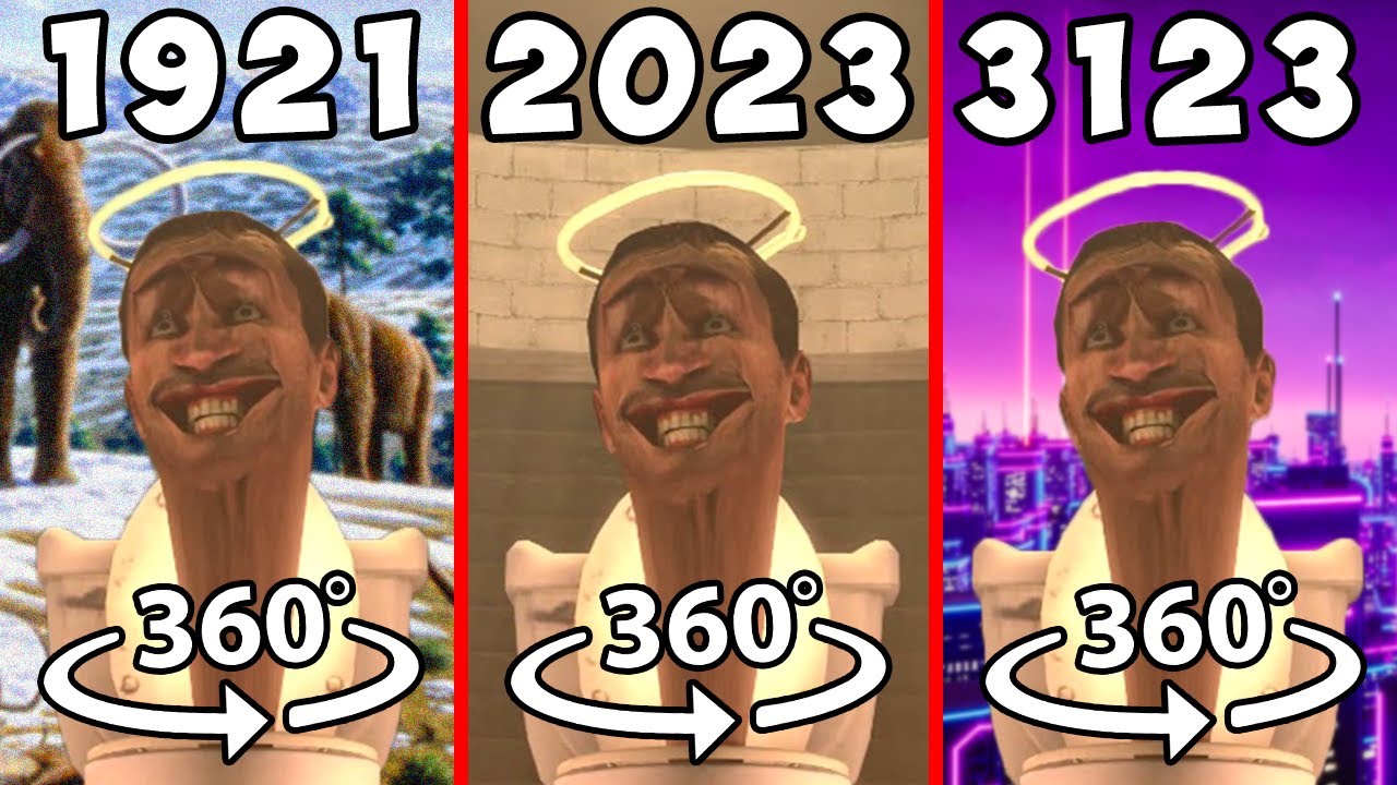 360° Skibidi Toilet Meme in different years VR - YouTube