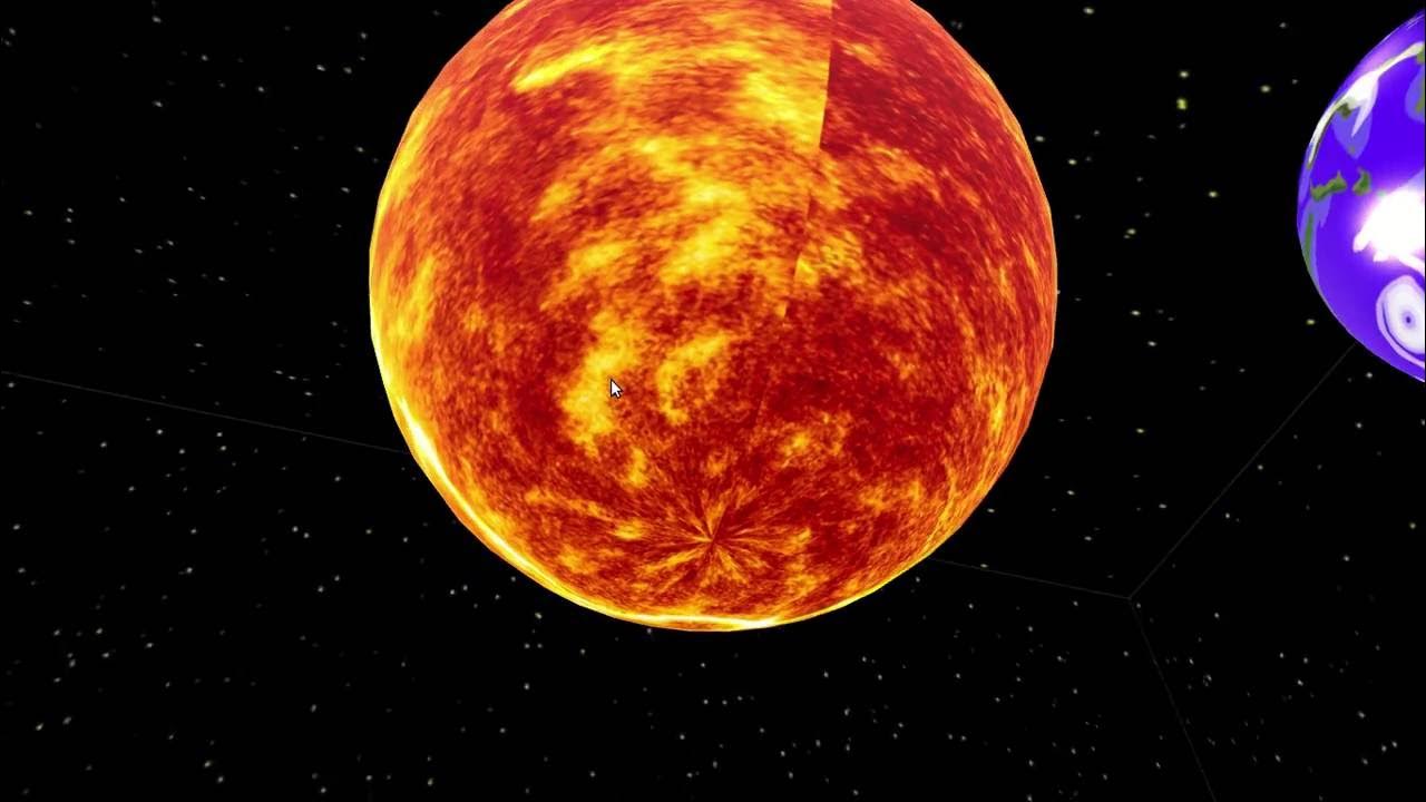 Solar system using openGL - YouTube