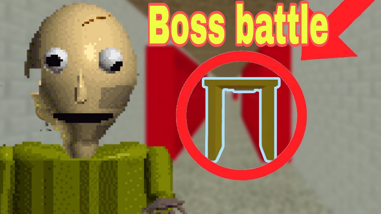Encountering the boss fight at the end of the game! Baldi's basics the ...