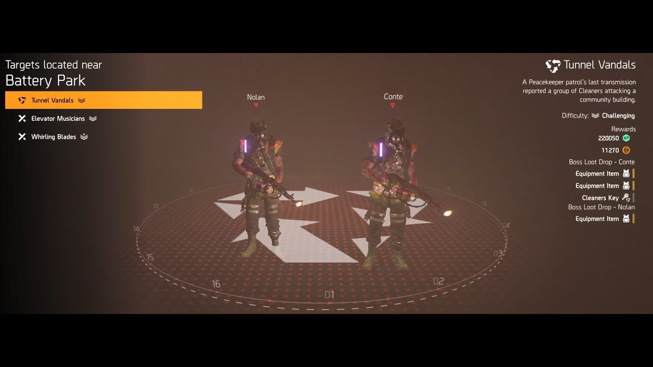 Tom Clancy's The Division 2 Target Cleaners "Tunnel Vandals" Nolan and ...