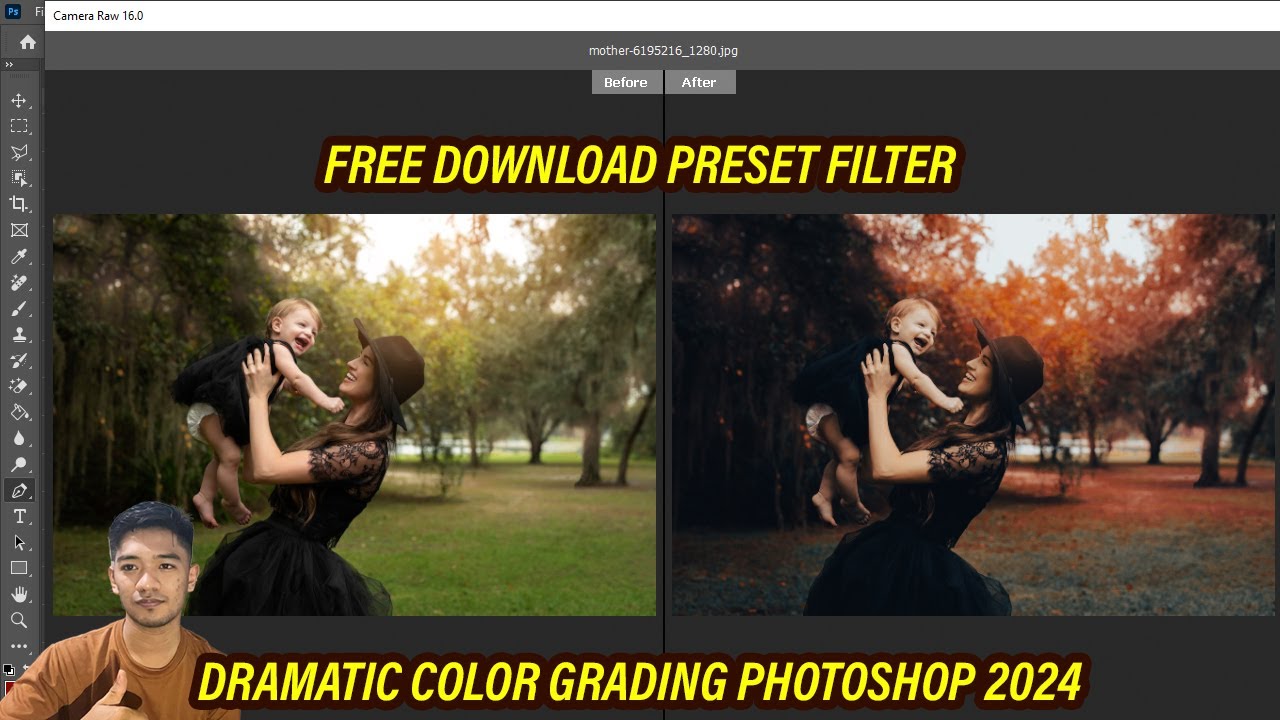 CARA MEMBUAT DRAMATIC COLOR GRADING PHOTOSHOP 2024 FREE DOWNLOAD PRESET ...