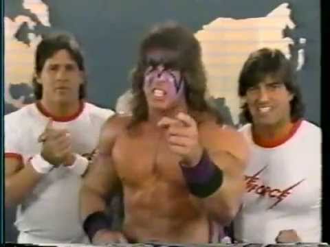 Ultimate Warrior & Strike Force Promo on Demolition & Fuji (05-21-1988 ...