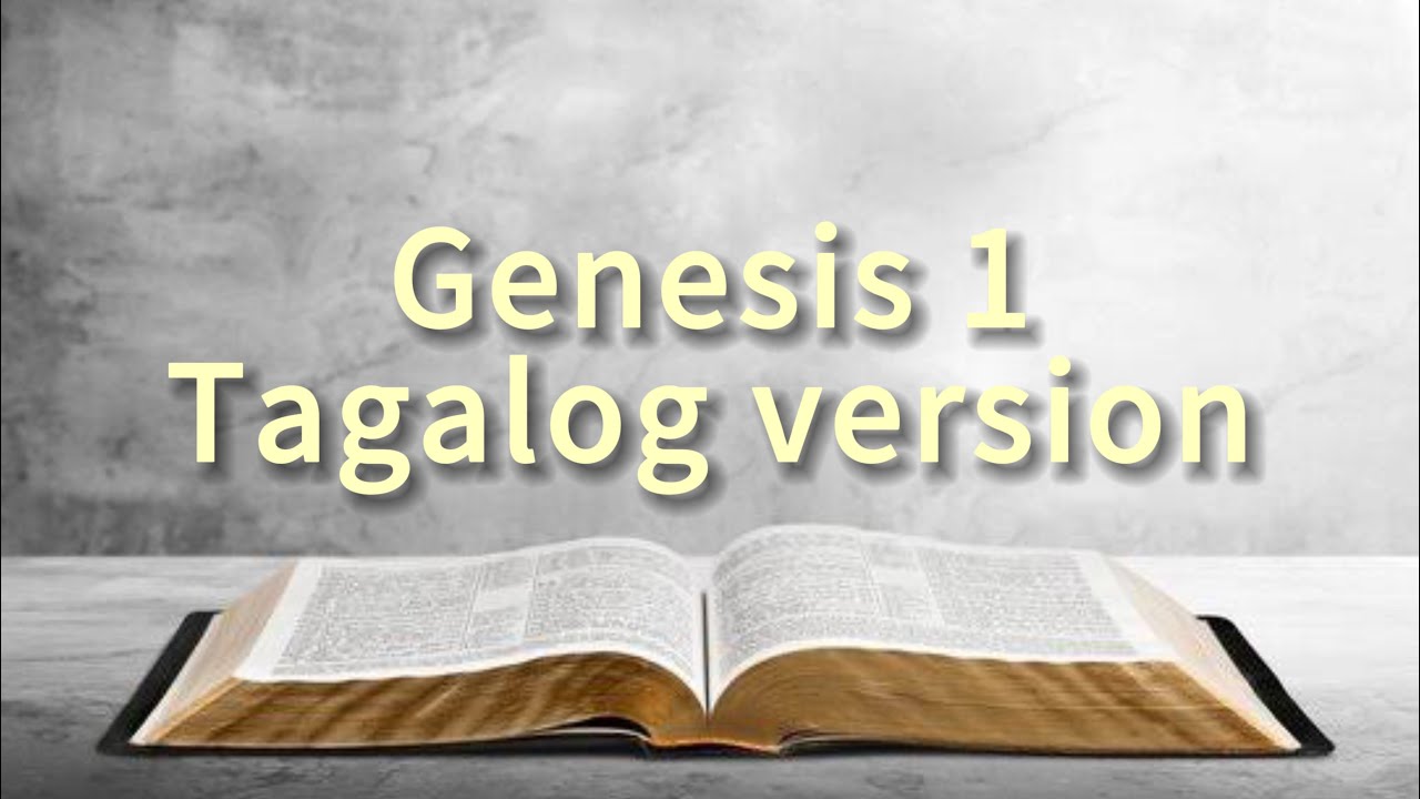 Genesis 1 (Tagalog Version) #catholicfaith #bookofgenesis # ...