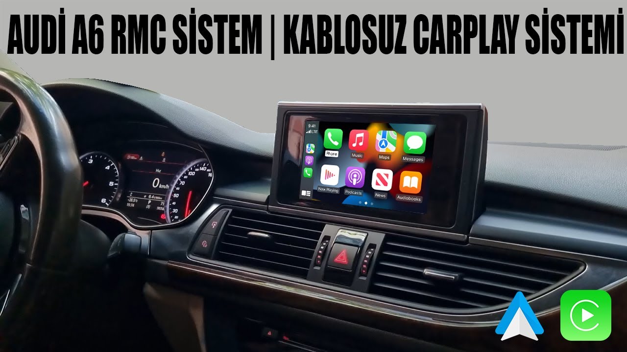 Audi A6 RMC Sistem | Carplay & Android Auto İnterface! - YouTube