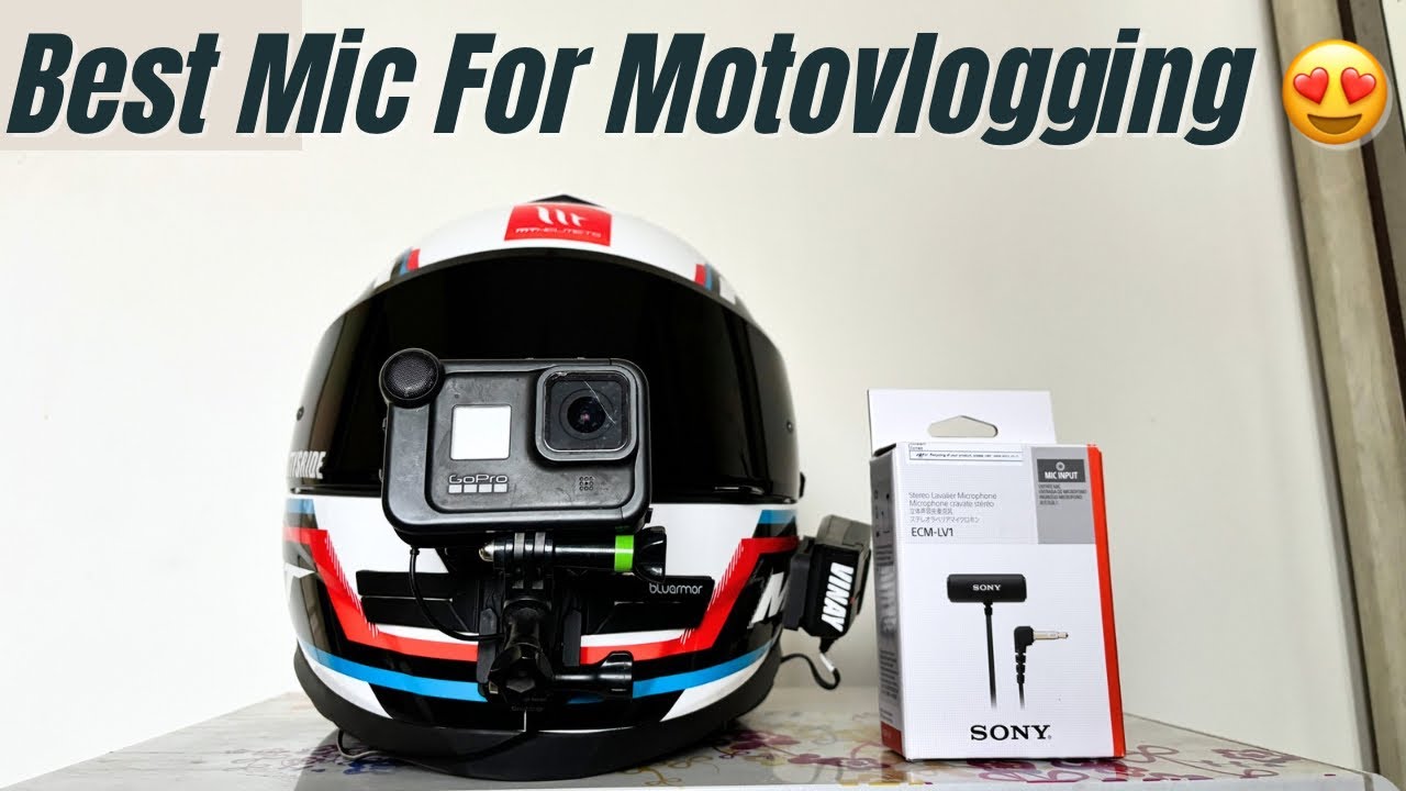 Best Mic For Gopro and Motovlogging😍 | Sony Lavilier Mic | KattysRide ...