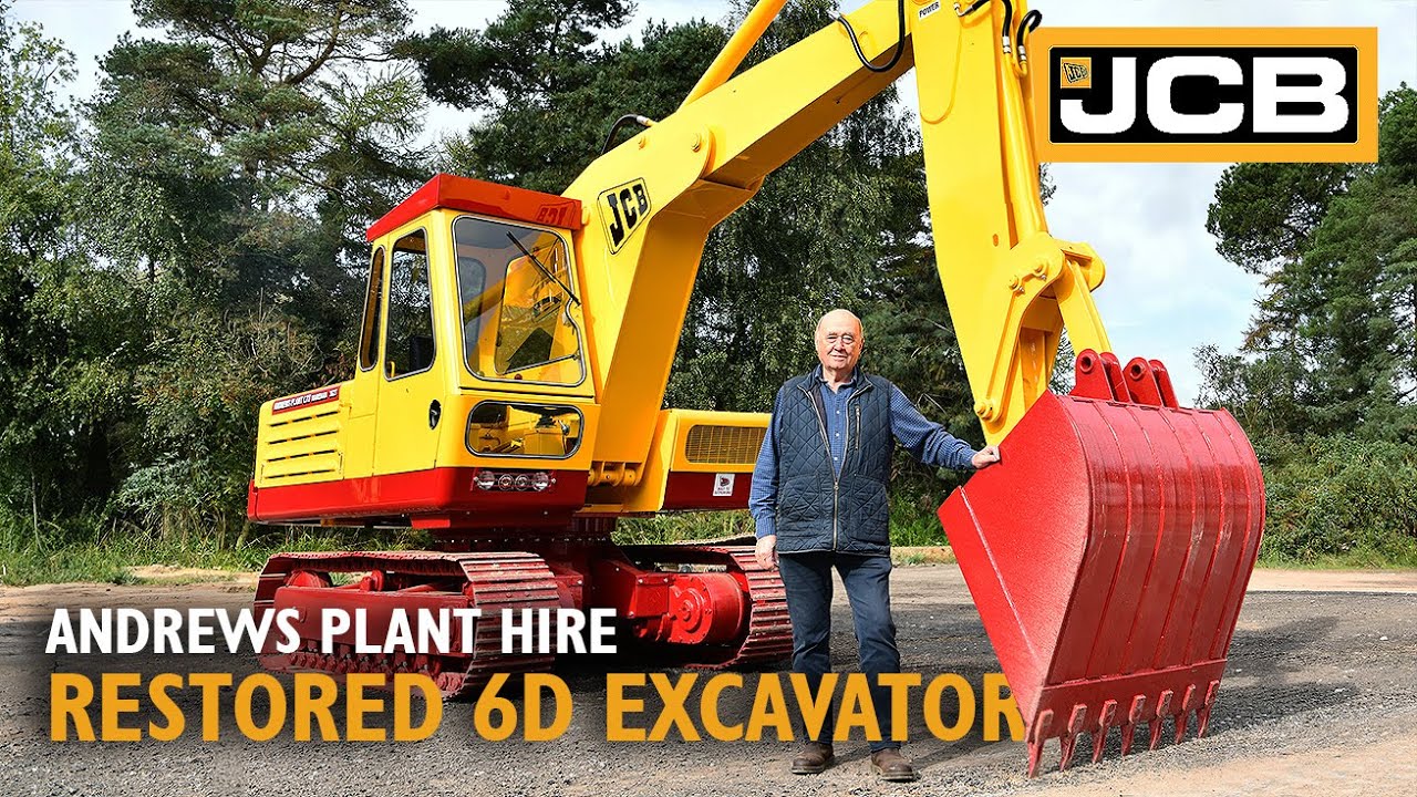 Peter Andrews’ restored #JCB 6D excavator - YouTube
