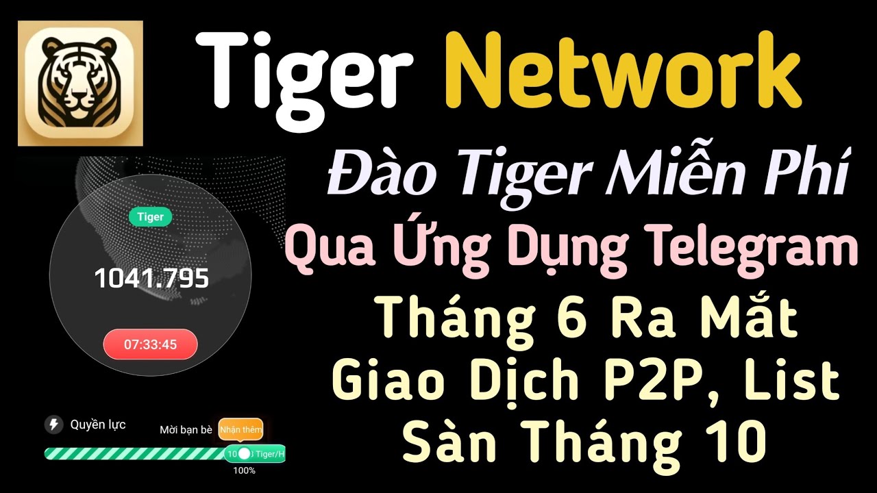 Tiger Network Đào Tiger Frew Qua Ứng Dụng Telegram - Tháng 6 Ra Mắt ...