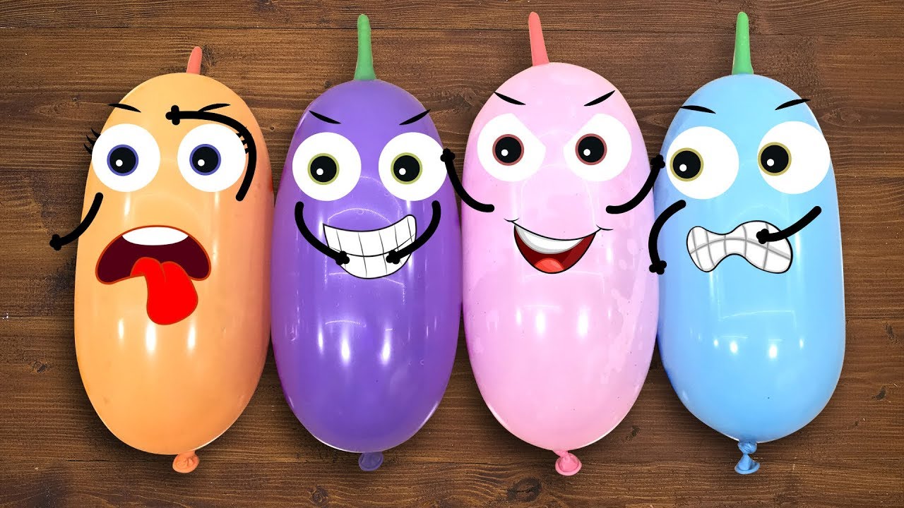 Everything Is Better With Doodles 🍒 Making Slime With Funny Balloon ...