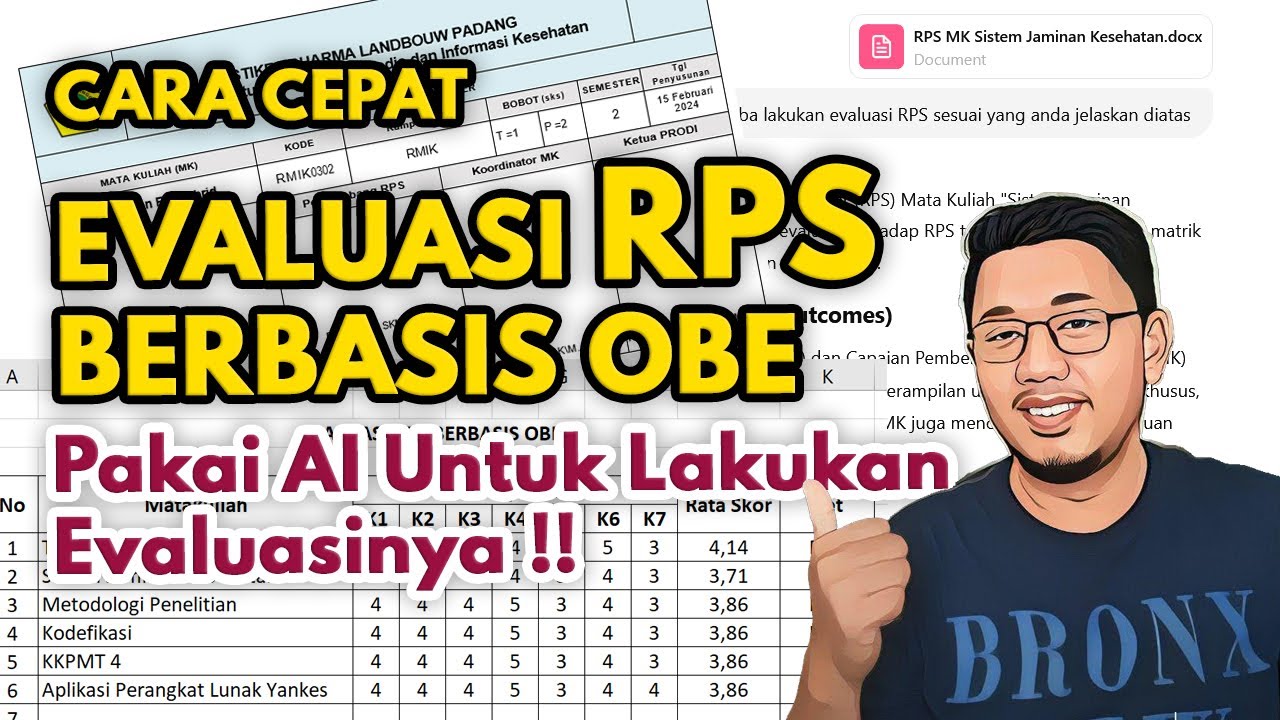 Cara Cepat EVALUASI RPS BERBASIS OBE dengan AI ‼️ - YouTube