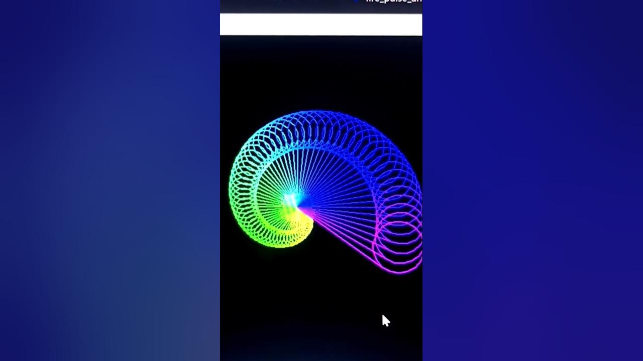 Hypno😱 Spiral Glow | Mesmerizing Python Animation | #shorts#coding #python - YouTube