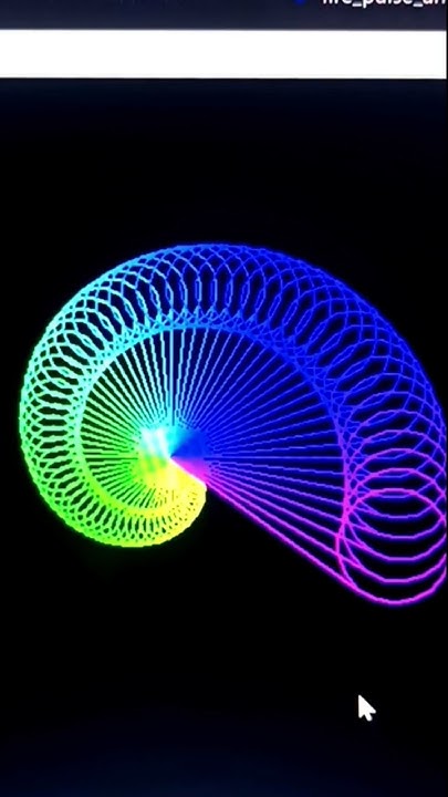 Hypno😱 Spiral Glow | Mesmerizing Python Animation | #shorts#coding #python - YouTube