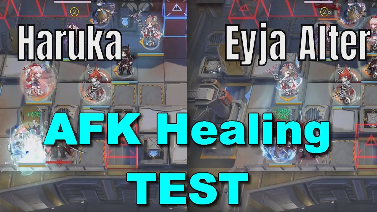 [ Arknights ] Haruka vs Eyjafjalla Alter AFK Healing Test || Stage 10 ...