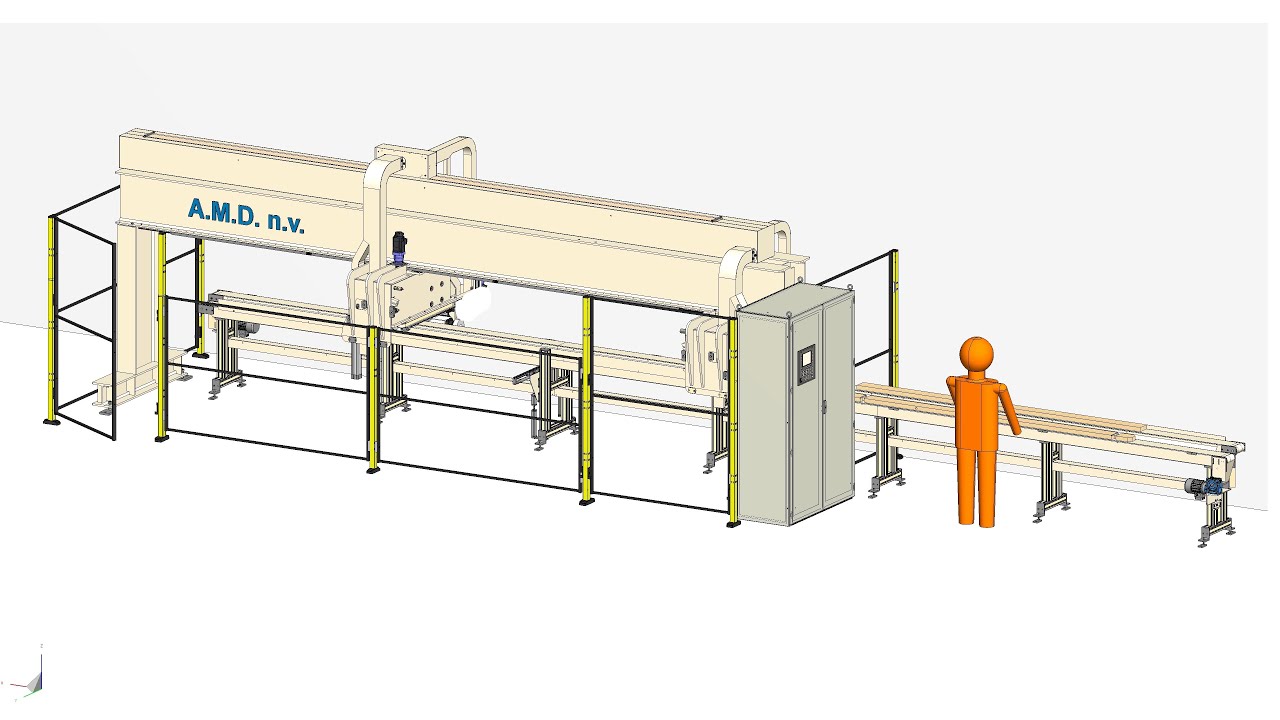 machine for notching wall log of log cabins, pools, chalets, sauna ...