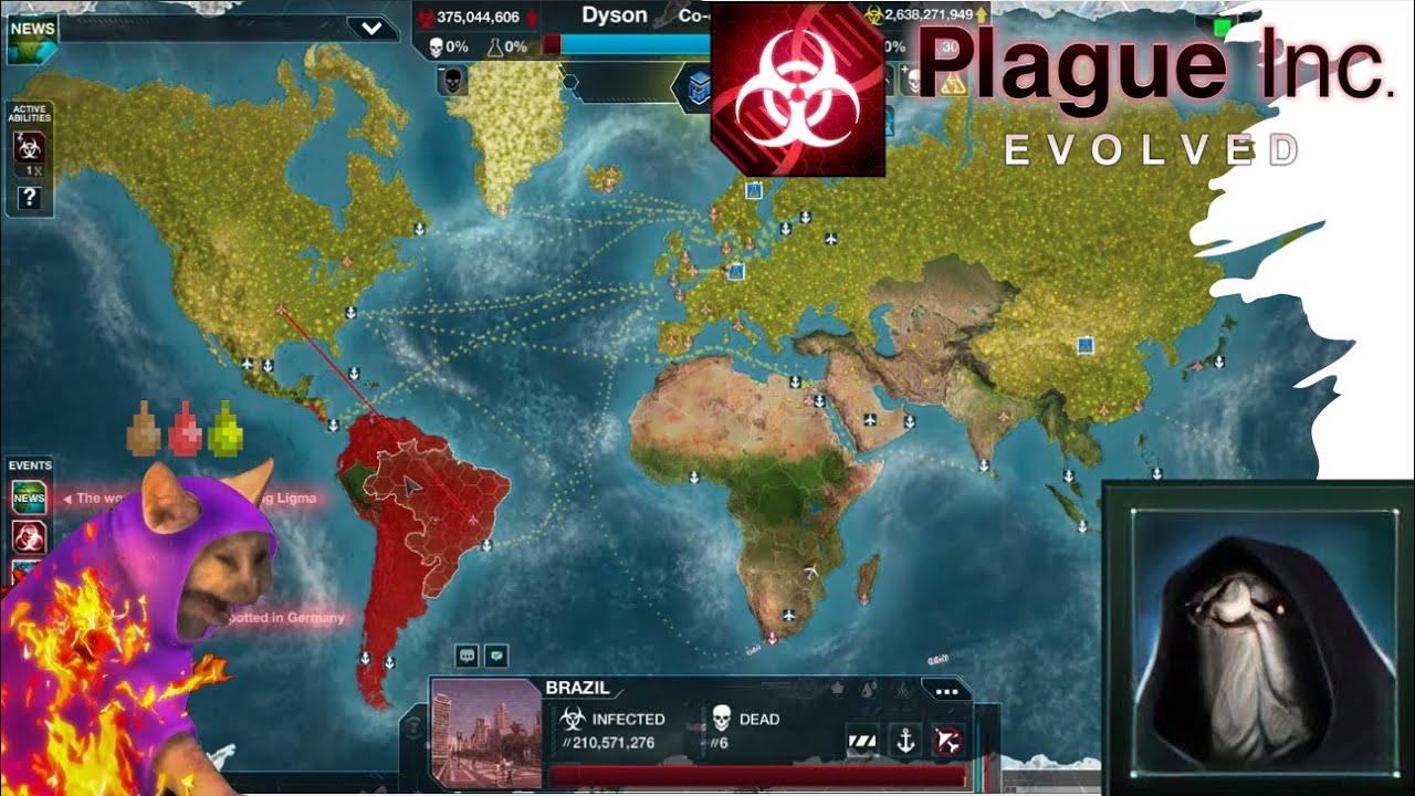 Yet again JC showed up late. Let's play Plague Inc. Evolved multiplayer ...