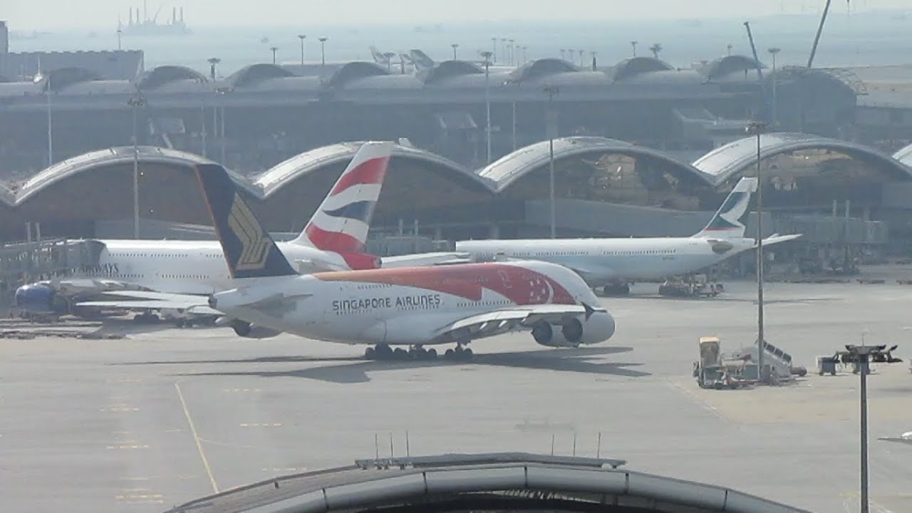 Singapore Airlines Airbus A380 'SG50 Livery' | Hong Kong International ...