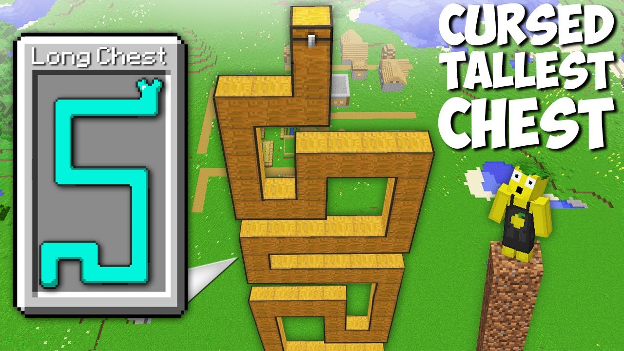 How to GET THIS TALLEST CURSED CHEST WITH A SECRET ARMOR in Minecraft ...