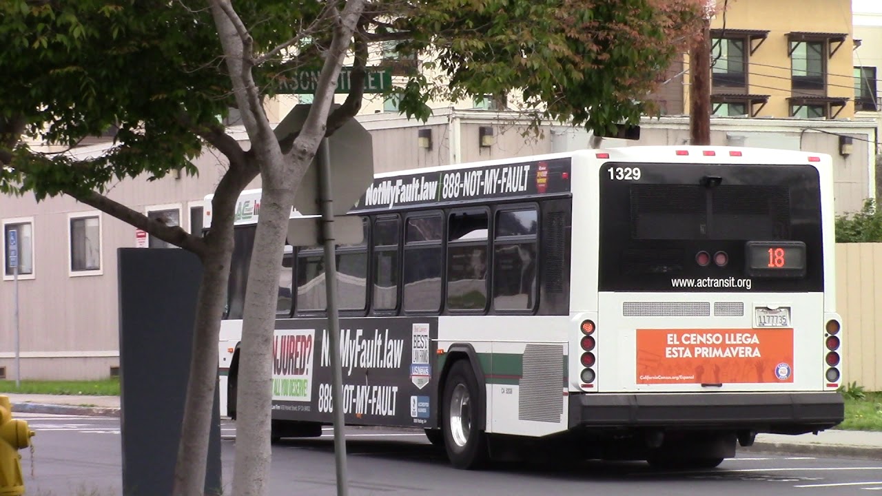 AC Transit - Gillig Low-Floor 40' Route 18 #1329 - YouTube
