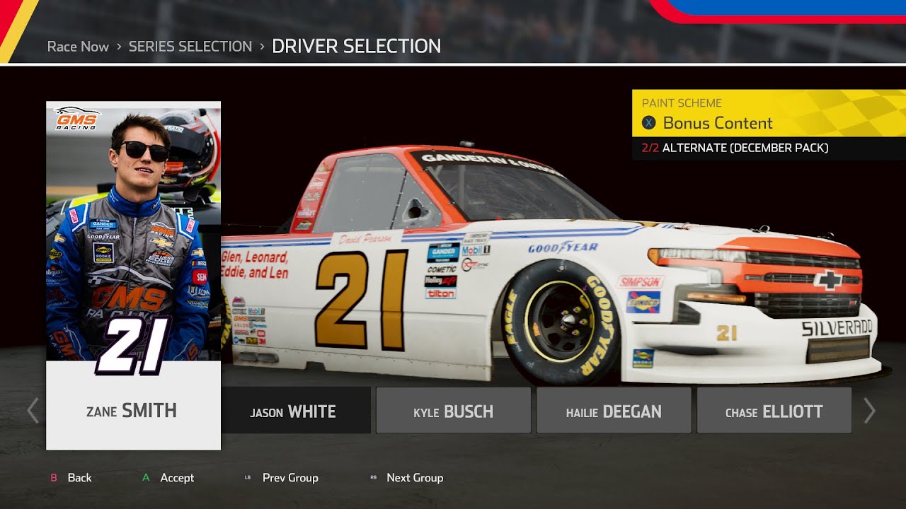 NASCAR Heat 5 - Zane Smith at Darlington (Throwback) - YouTube