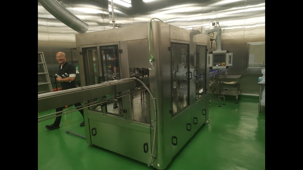 Japanese water company filling machine - YouTube