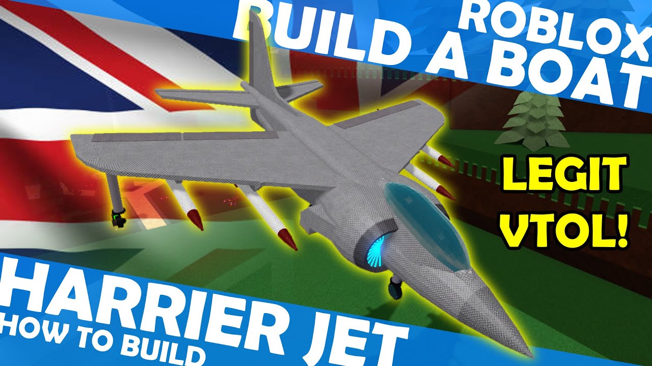 HOW to Make Harrier VTOL Fighter Jet in Roblox Build a Boat! Micro ...