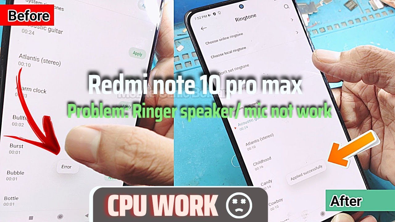 redmi note 10 pro max sound not working solution ! - YouTube
