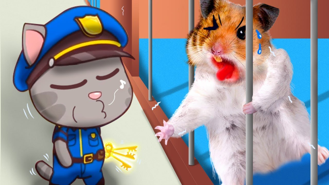 Smart Hamster Escapes From Prison With Tom Cat Police | Hamster Toons ...