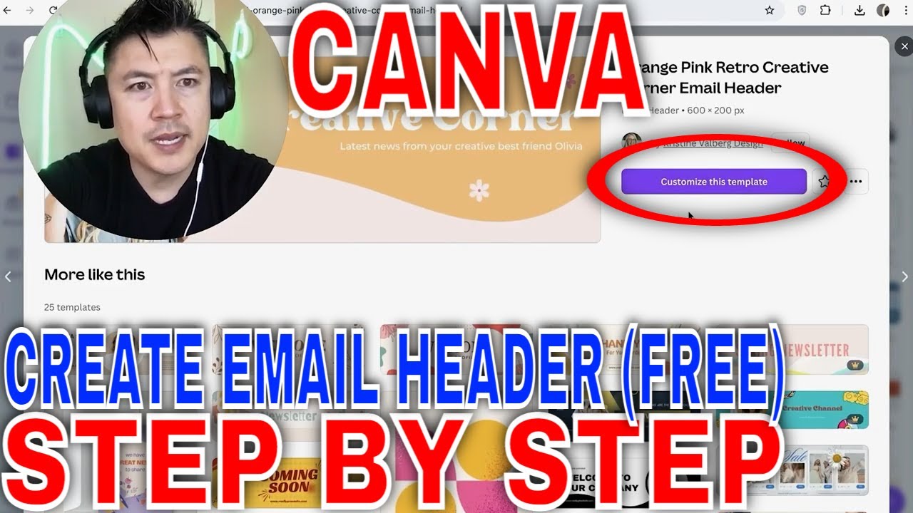 How To Create Email Header In Canva (Free) 🔴 - YouTube