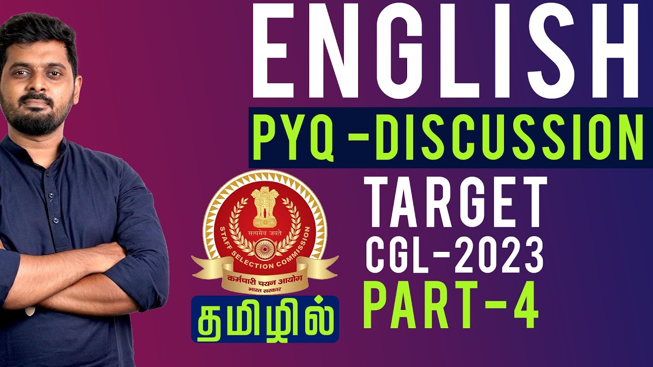 Target SSC-CGL-2023 - English PYQ Discussion - 3 - YouTube