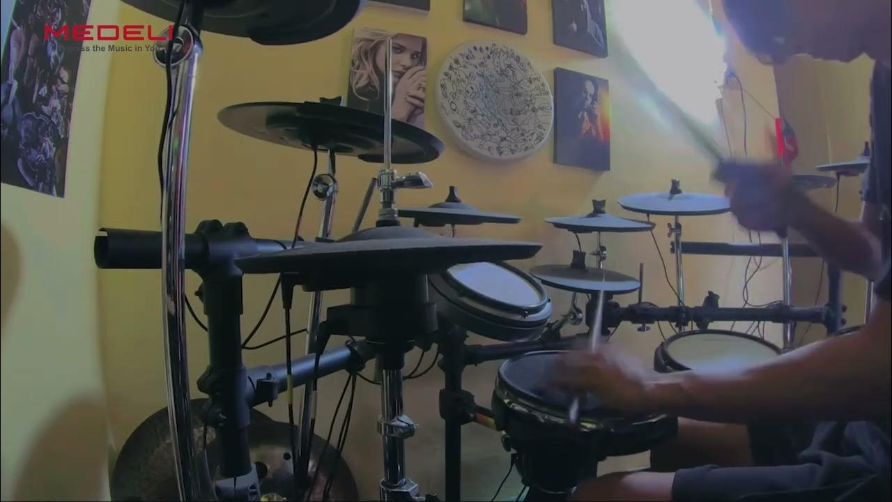 Hata Arysatya Cover Limp Bizkit - Rollin' | Power Performance on Medeli MZ725 Digital Drum Kit ...