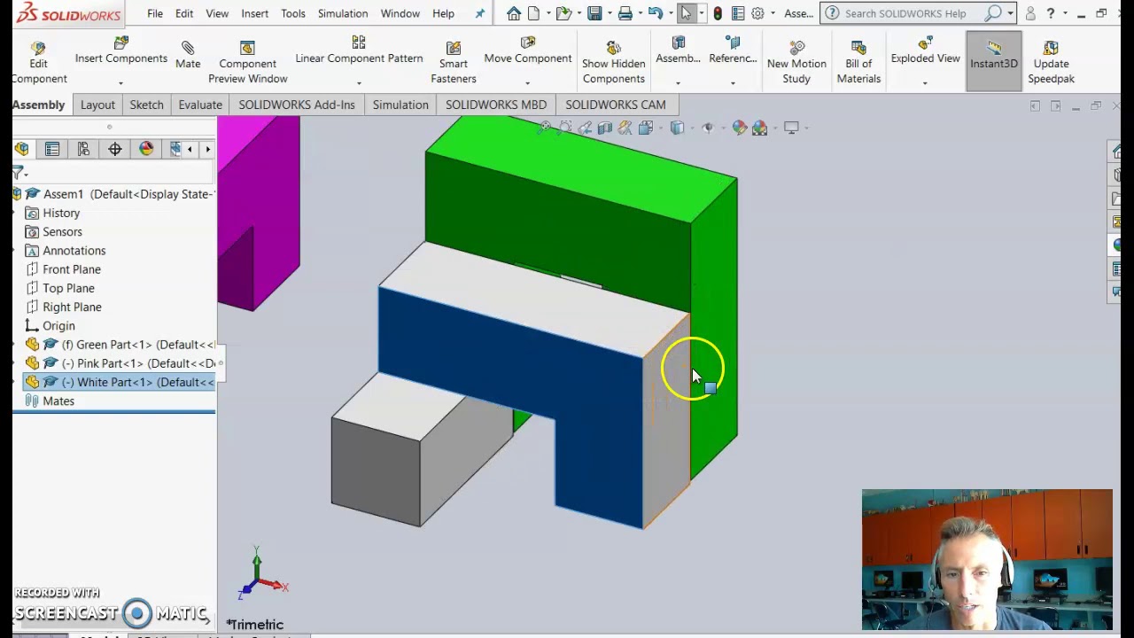 Cube Project - Cube Assembly - Solid Works - YouTube