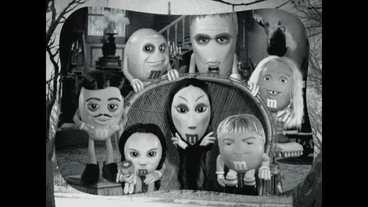 M&M’s Dark Chocolate Peanut - The Addams Family - YouTube
