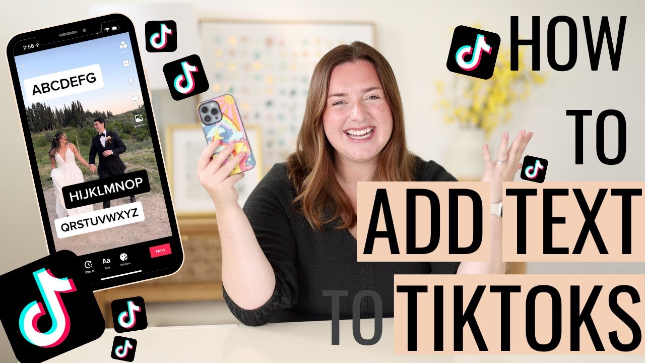 How to add TEXT into your TikTok video! USING ONLY THE TIKTOK APP ...